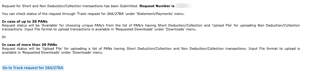 Online Process for Submitting Form 26A/27BA